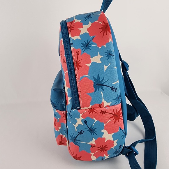 Bioworld | Bags | Disney Stitch Hawaiian Hibiscus Floral Mini Backpack ...